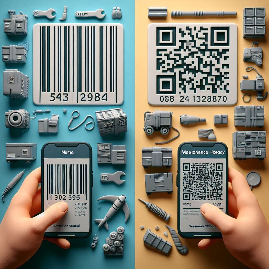 Barcodes vs QR Codes for Asset Tracking